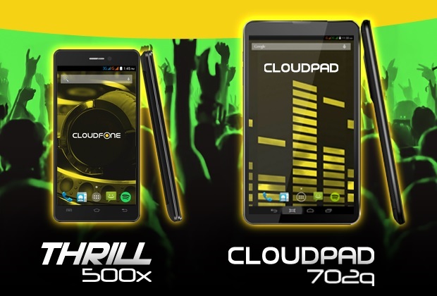 CloudFone Thrill 500x, Thrill 500x+, CloudPad 702q offer customized ...