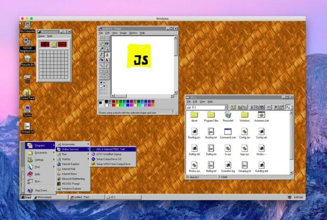 Run Windows 95 as an app through this method | NoypiGeeks