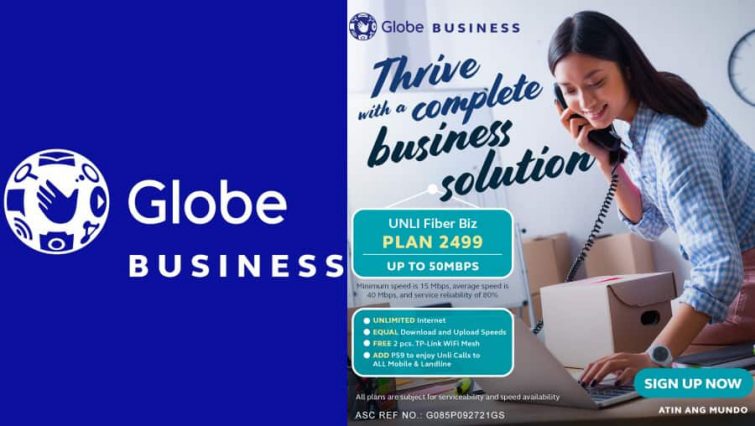 Globe UNLI Fiber Biz Plan 2499 promises equal upload and download ...