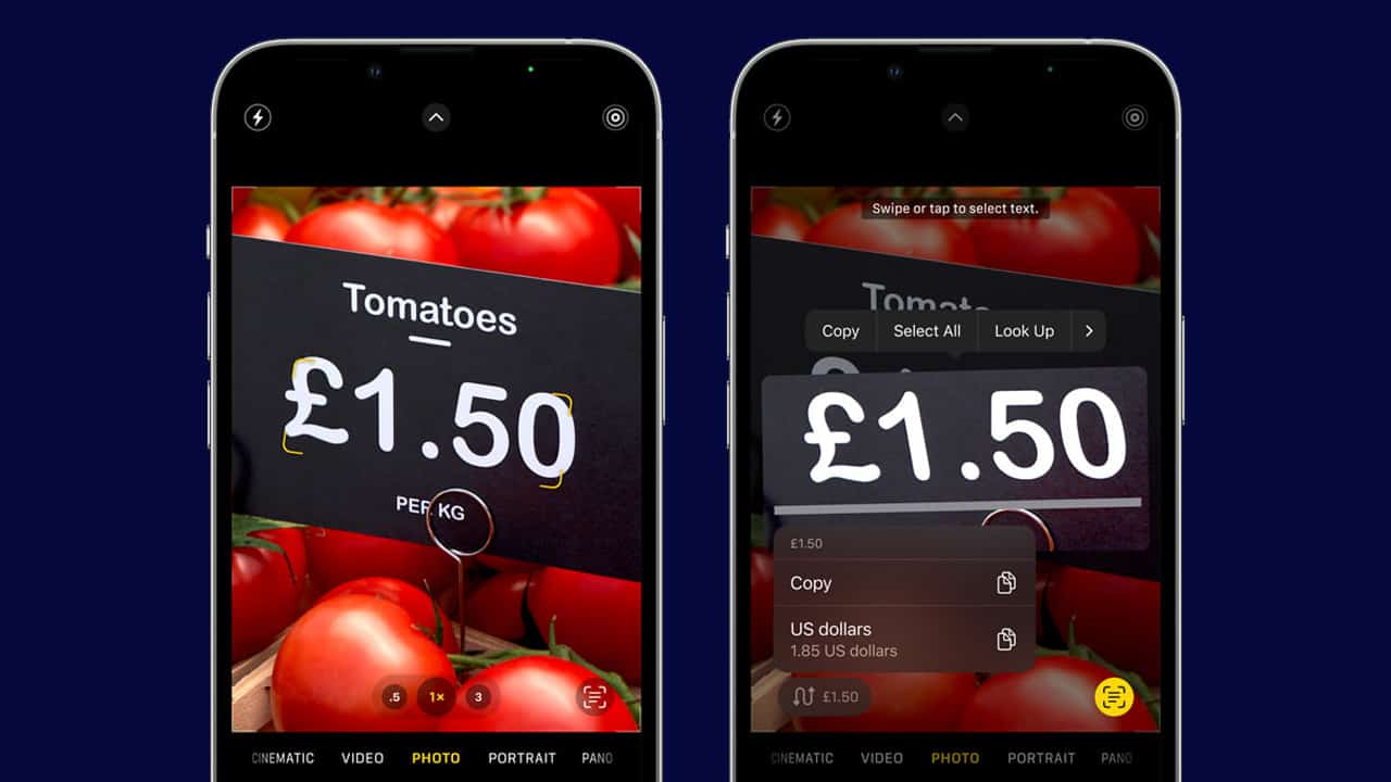 iPhone and iPad models supported by Live Text in videos | NoypiGeeks