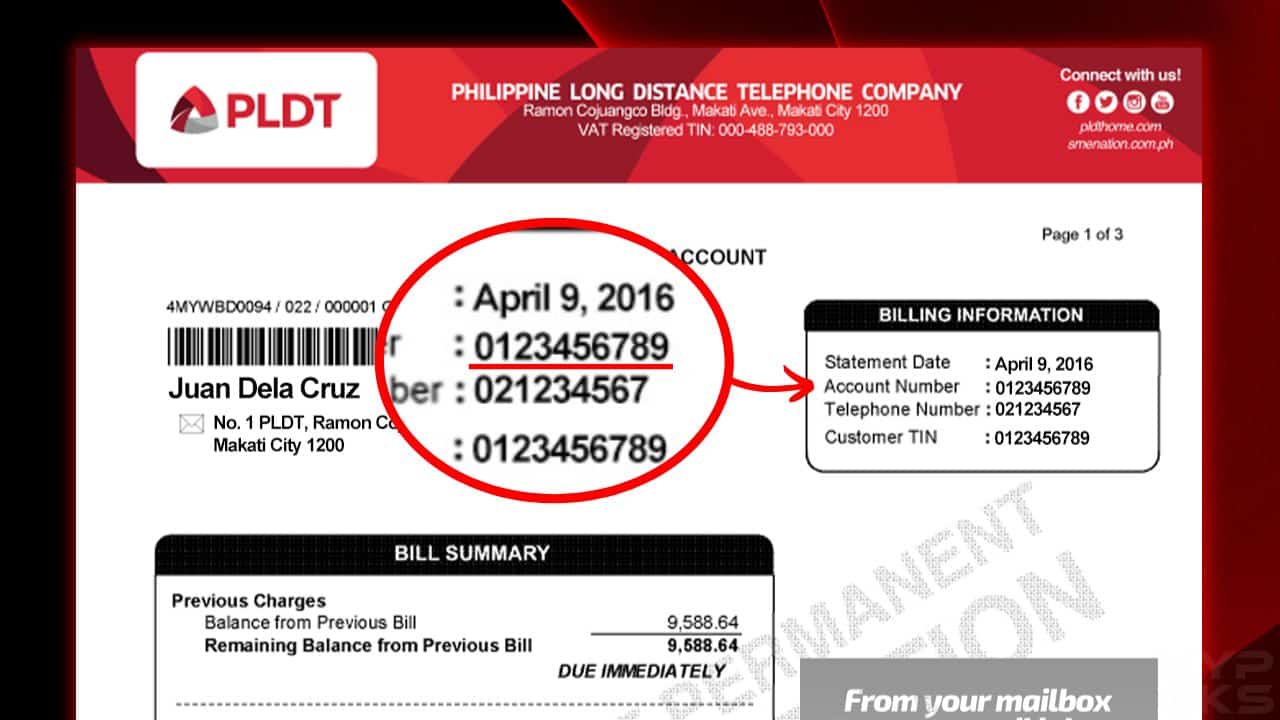 How To Find Your PLDT Account Number NoypiGeeks