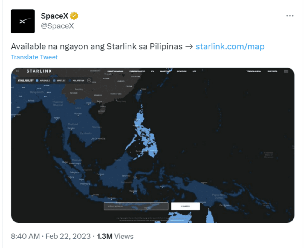 Starlink satellite internet service now available in the Philippines ...
