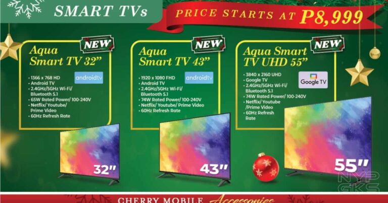 Cherry Aqua Smart TV: Android/Google TV, up to UHD, 60Hz refresh rate ...