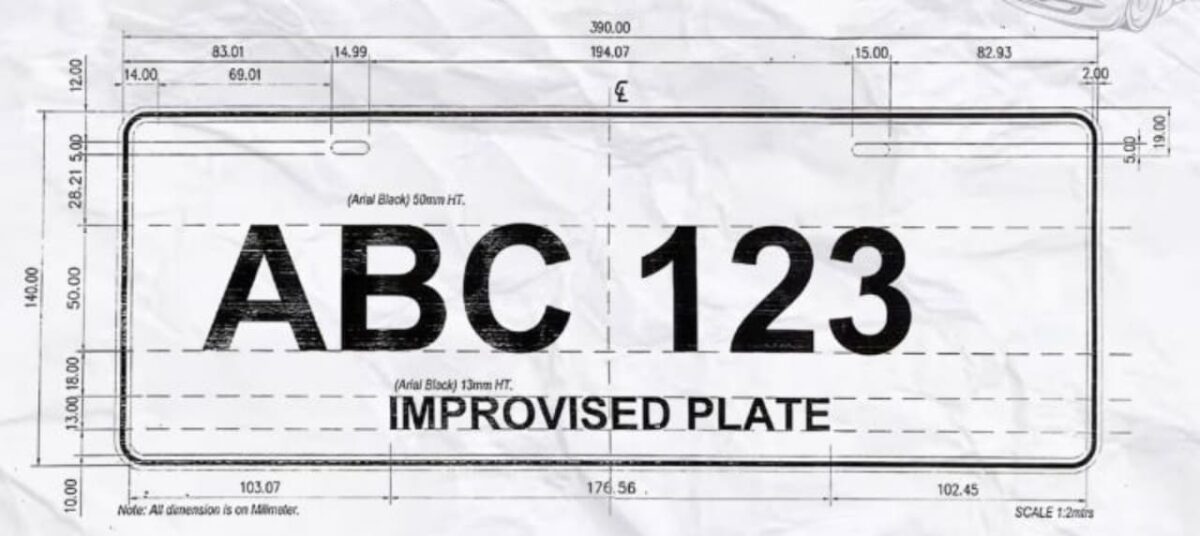 LTO Temporary and Improvised Plates guidelines | NoypiGeeks