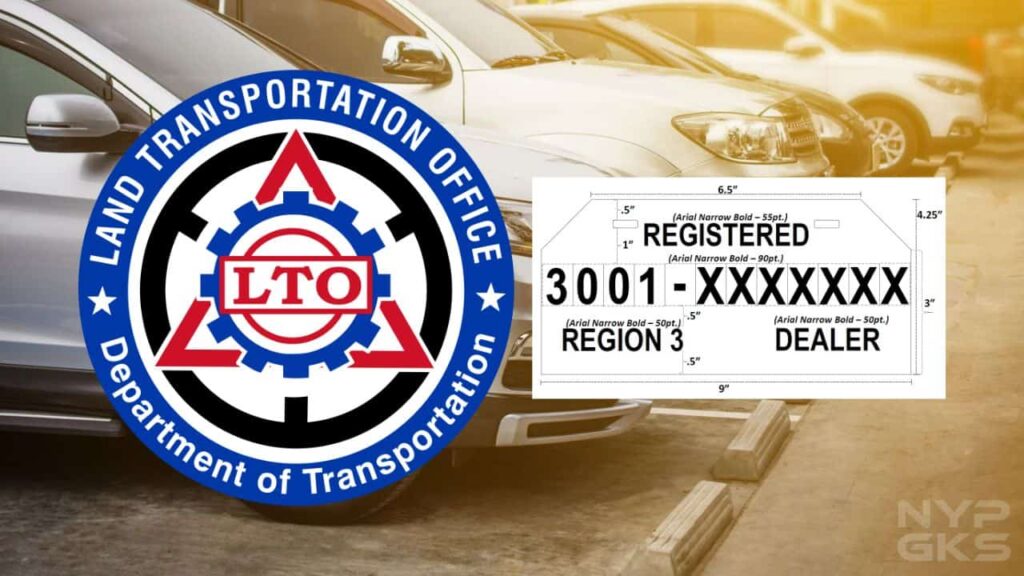 LTO Temporary and Improvised Plates guidelines | NoypiGeeks