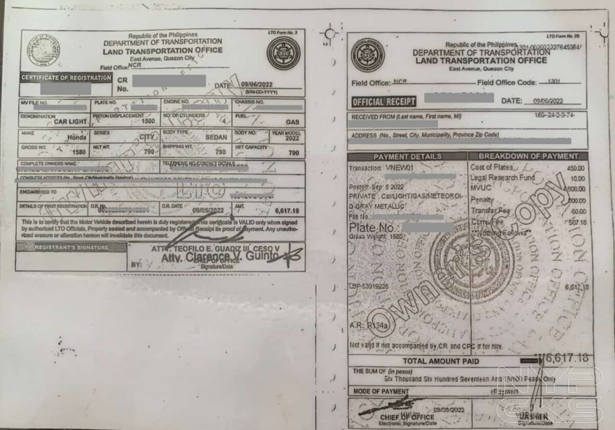 LTO Motorcycle Transfer of Ownership: How to, Requirements, FAQs ...