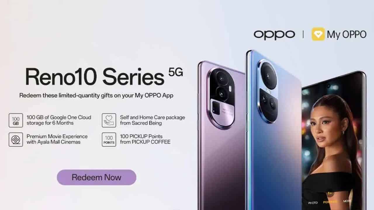 Every purchase of OPPO Reno10 Series 5G gives exclusive perks on MyOPPO ...