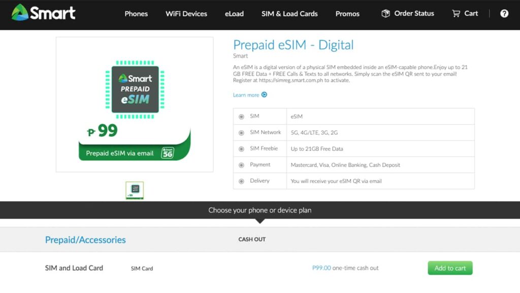 Smart Prepaid and Postpaid eSIM now available for digital delivery ...