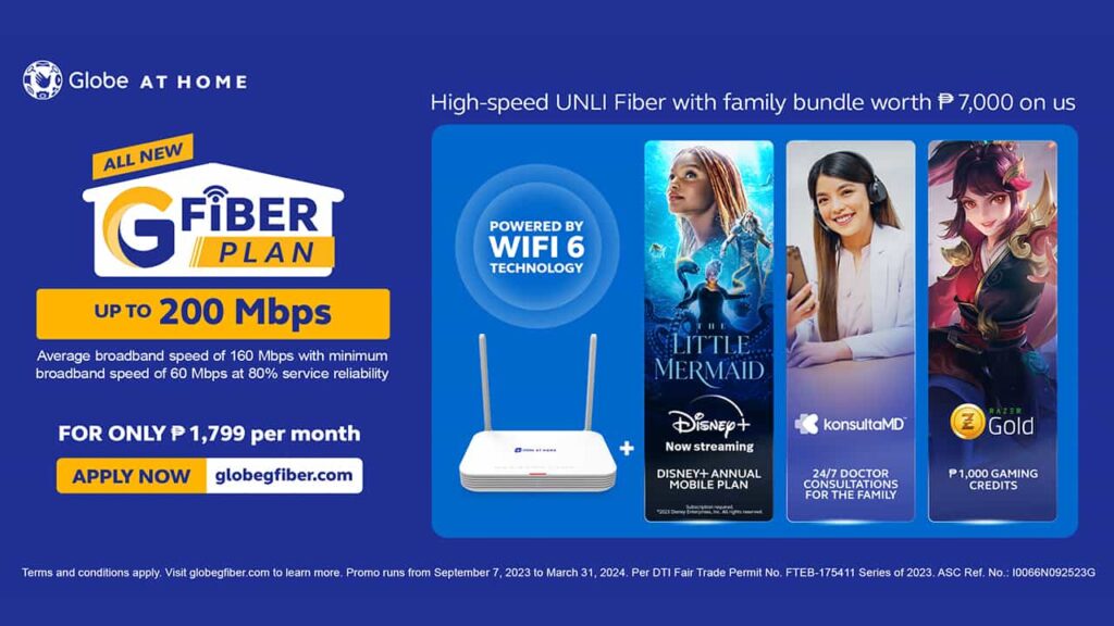 Globe at Home updates GFiber Plans | NoypiGeeks