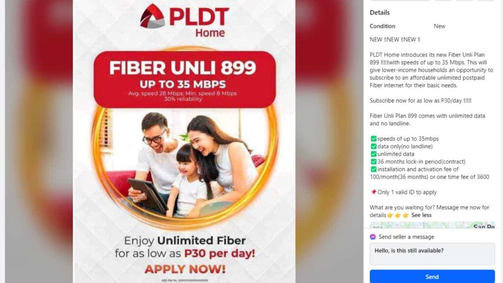 PLDT Fiber Unli 899 Plan with 35Mbps unveiled | NoypiGeeks