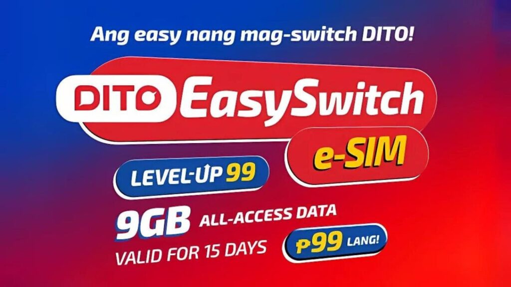 DITO Prepaid eSIM now available for Php99 | NoypiGeeks
