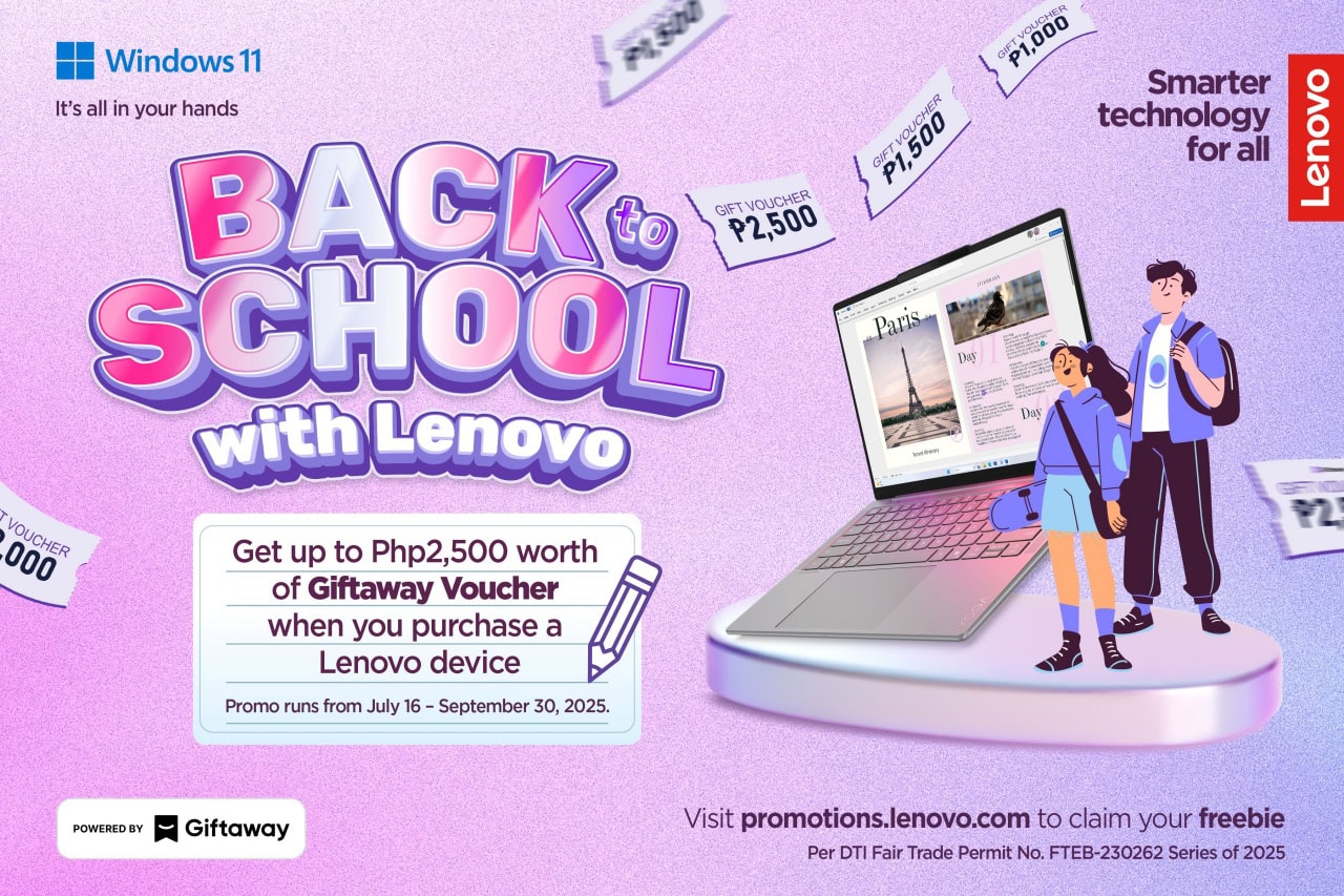 Lenovo's Back to School 2025 promo offers up to Php2,500 Giftaway ...