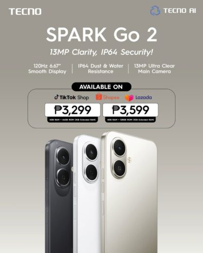 TECNO Spark Go 2: UNISOC T7250 CPU, HD+ 120Hz display, 5000mAh battery ...