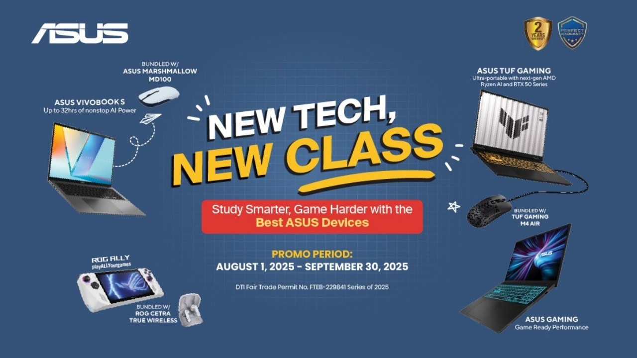 ASUS Back-to-School 2025 Promo: Gear up with new AI laptops and gaming ...