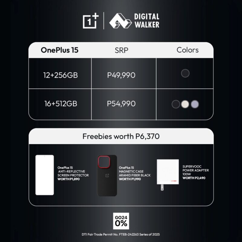 OnePlus 15 priced in the Philippines | NoypiGeeks