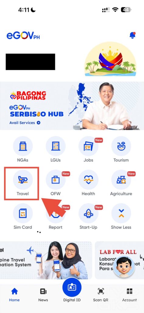 How to pay travel tax online using the eGovPH app | NoypiGeeks