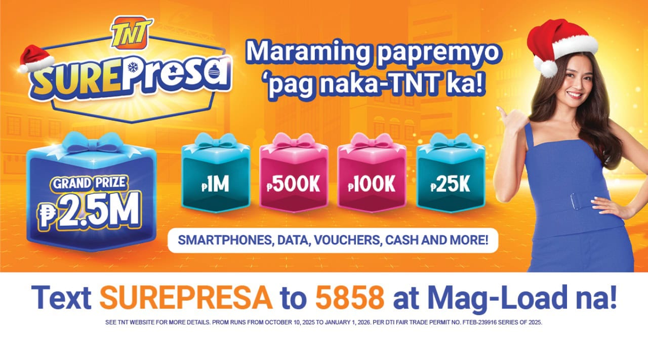 TNT Surepresa promo gives away up to Php2.5M cash and more | NoypiGeeks