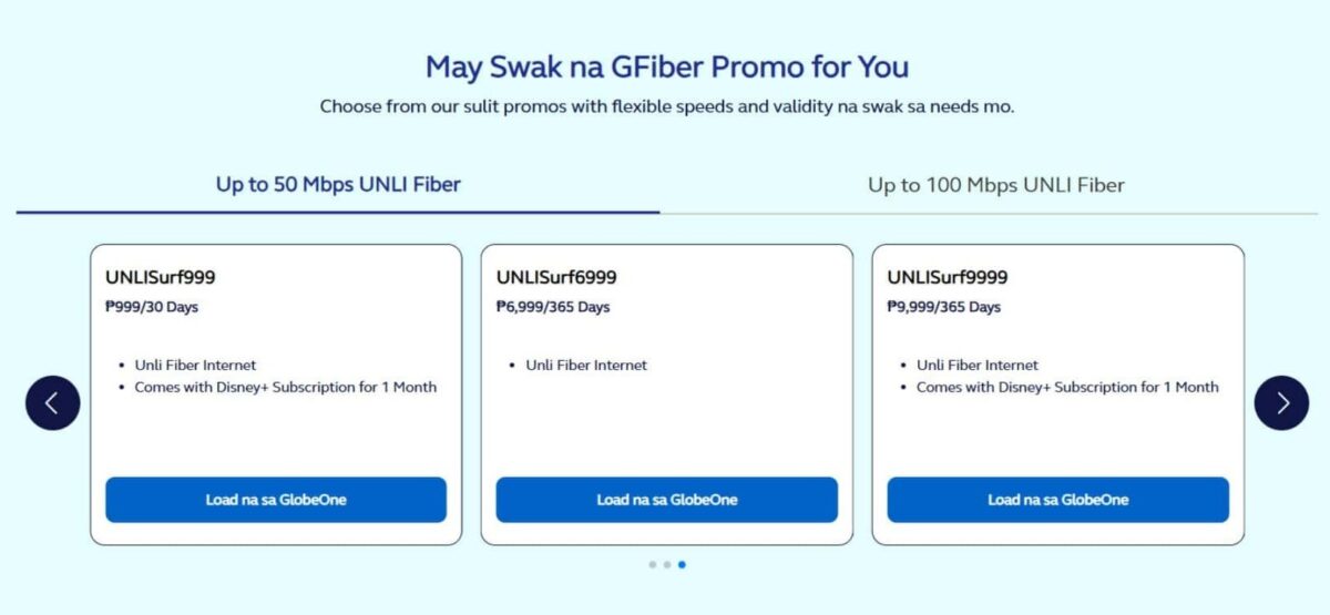 Globe GFiber Prepaid now has 1-year 50Mbps promo, starts at just Php6 ...