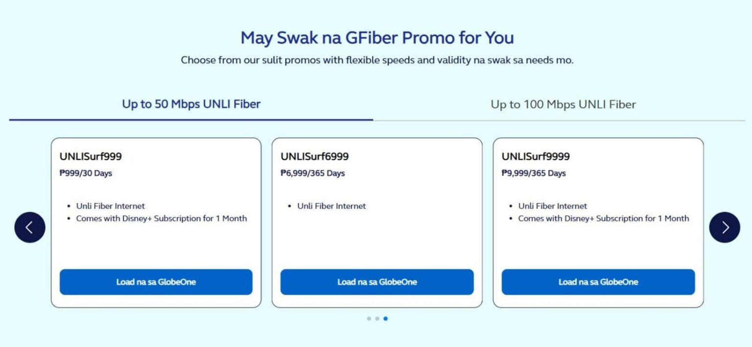 Globe GFiber Prepaid now has 1-year 50Mbps promo, starts at just Php6 ...