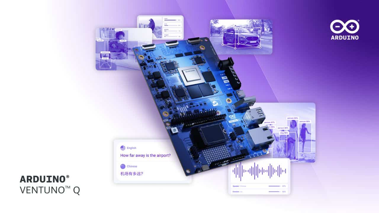 Arduino Ventuno Q: Dragonwing IQ-8275 chipset, Adreno 623 GPU, 40 TOPS ...