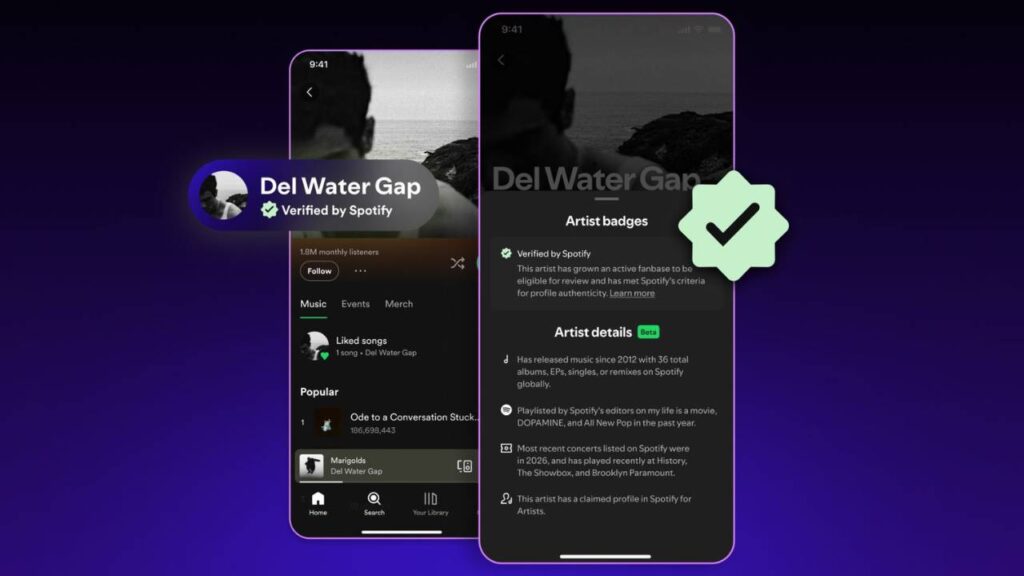 Spotify introduces verification badge to separate real artists from AI ...